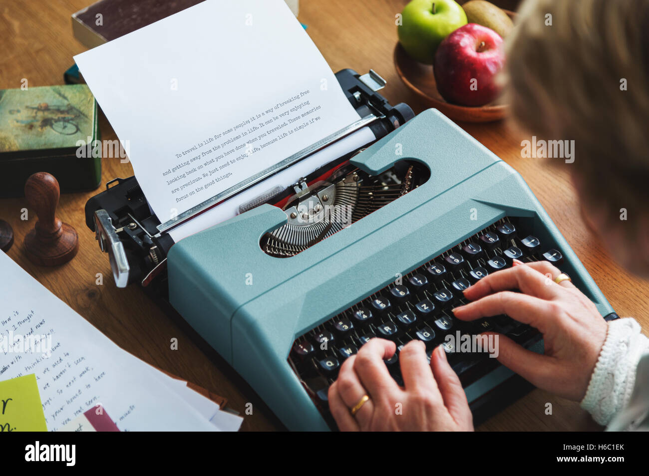 Typewriter Letter Alphabet Message Working Concept Stock Photo - Alamy