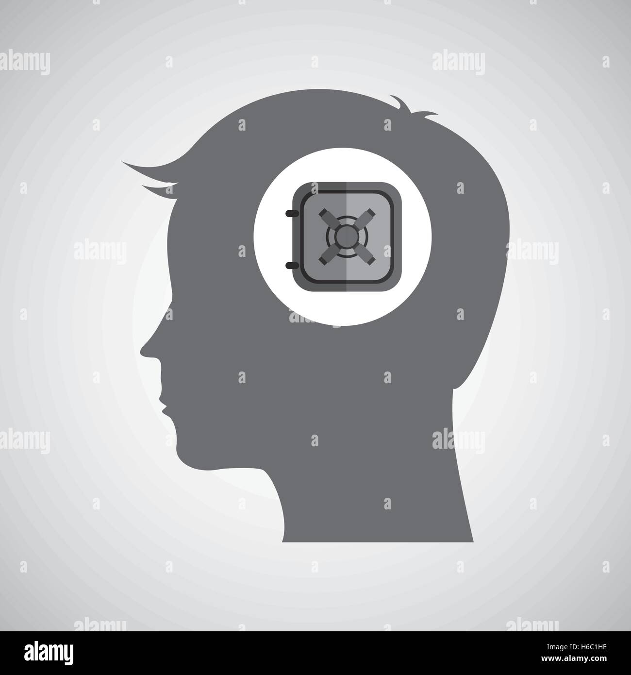 head thinking design Stock Vector Image & Art - Alamy