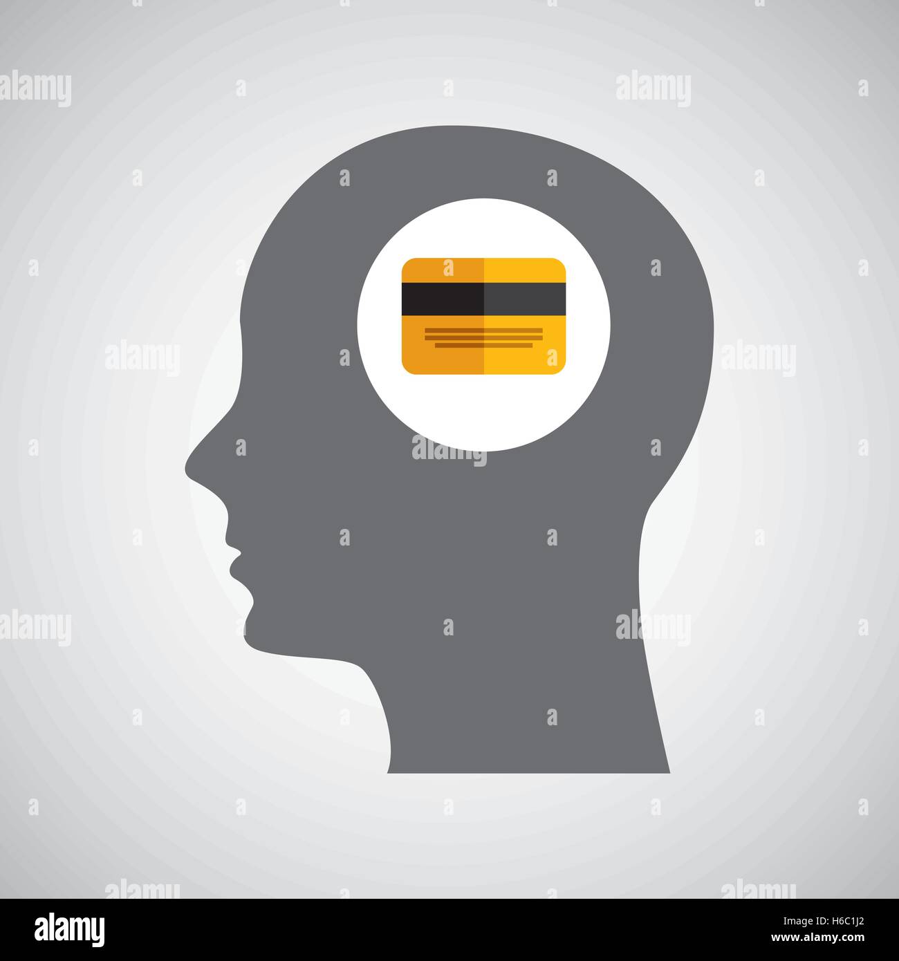 head thinking design Stock Vector Image & Art - Alamy