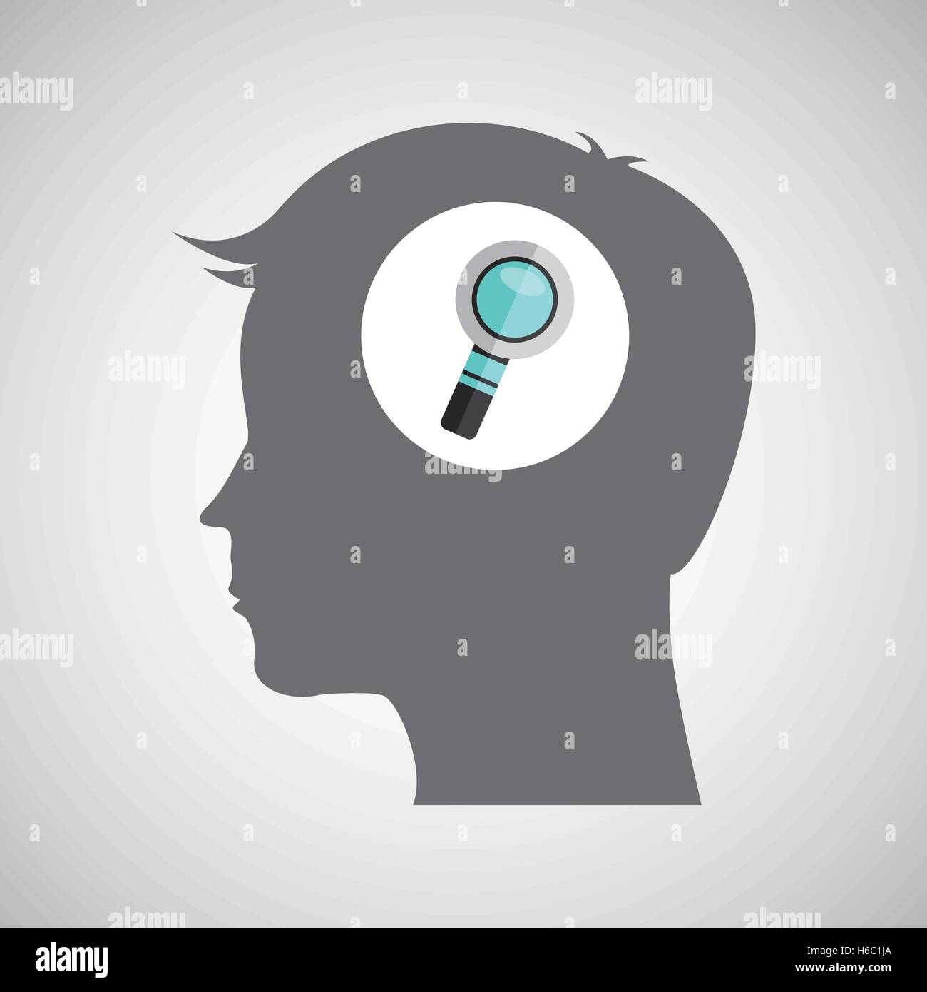 head thinking design Stock Vector Image & Art - Alamy