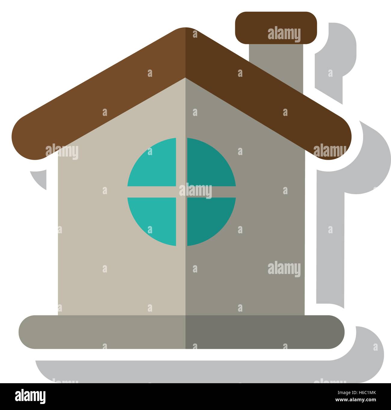 Isolated house and home building design Stock Vector Image & Art - Alamy