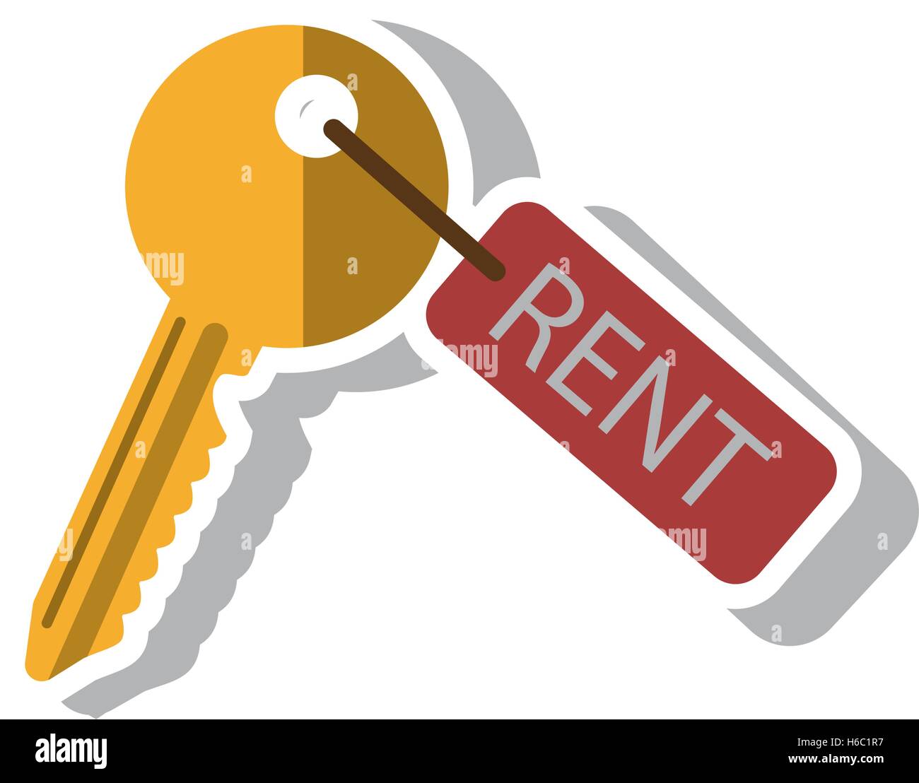 Isolated rent key design Stock Vector Image & Art - Alamy