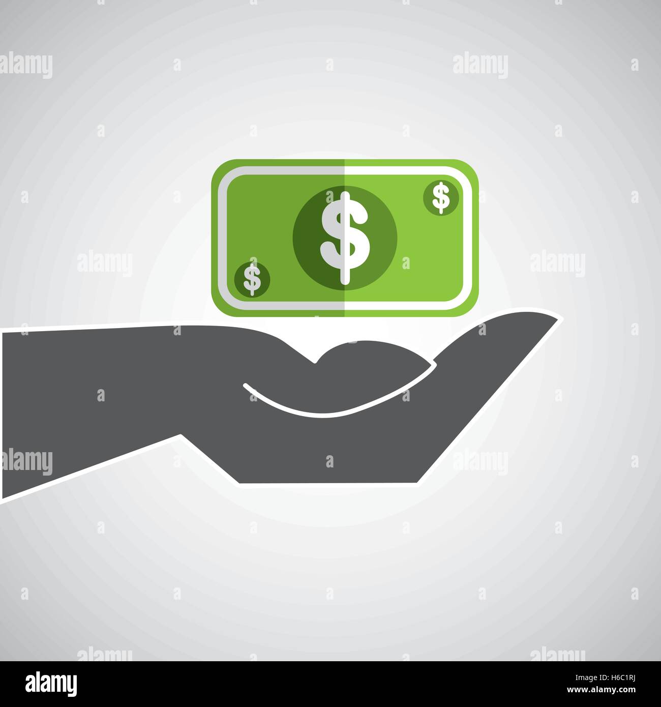hand holding cash icon Stock Vector Image & Art - Alamy