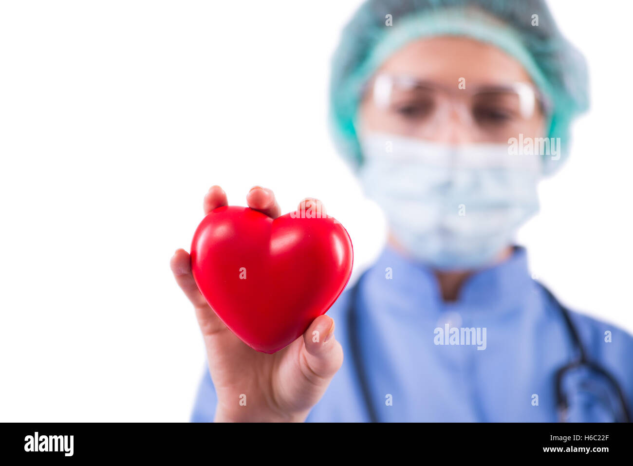 Doctor cardiologist isolated on the white background Stock Photo - Alamy