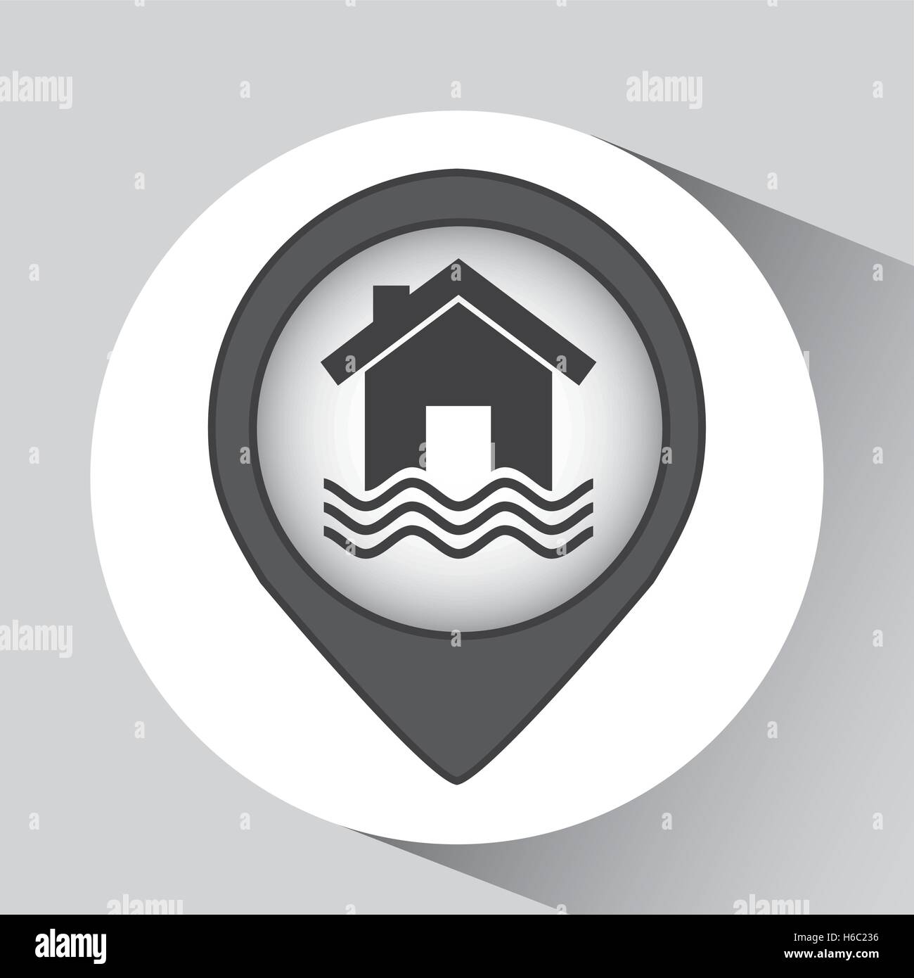 house and water icon Stock Vector Image & Art - Alamy