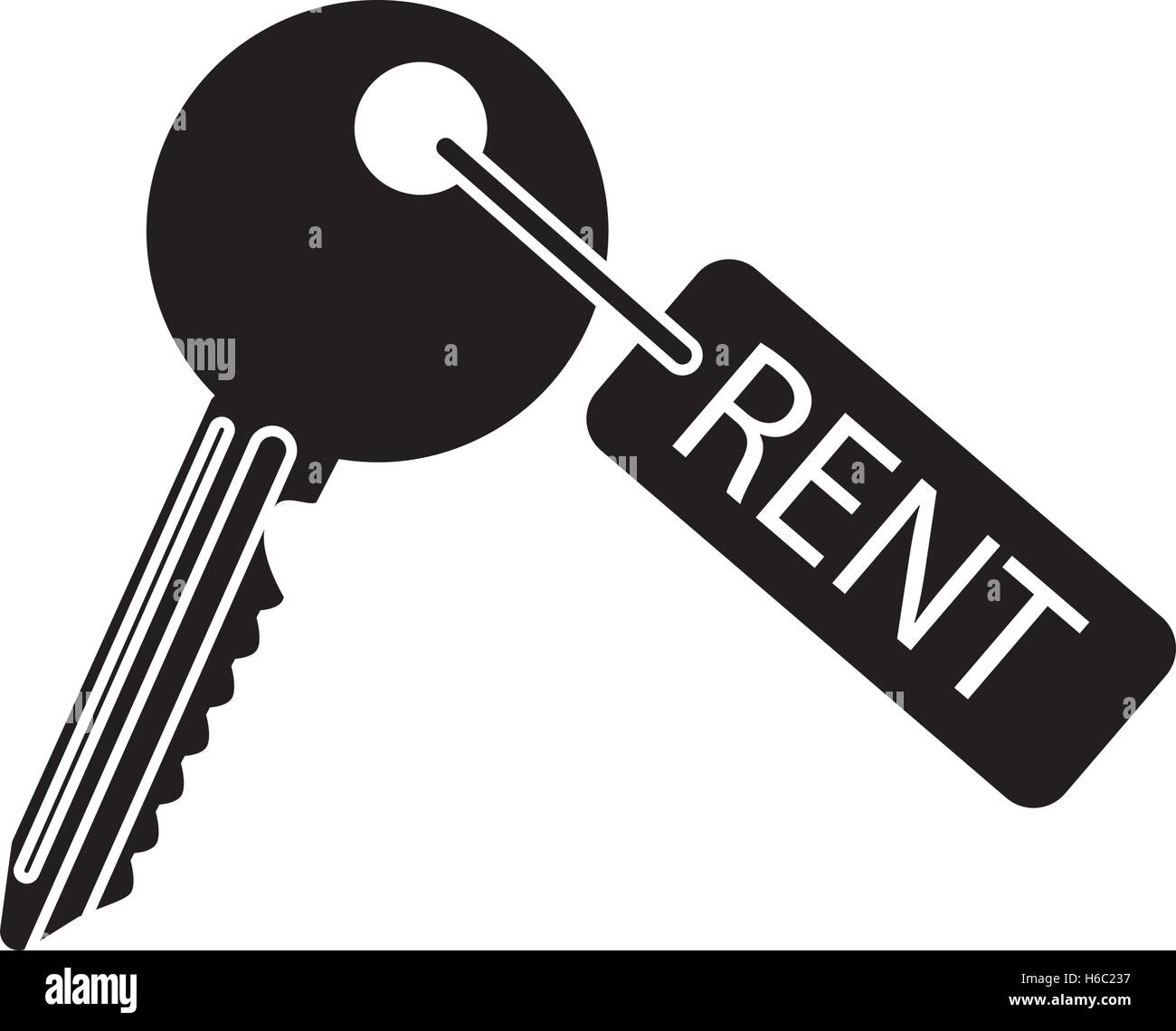 Isolated rent key design Stock Vector Image & Art - Alamy