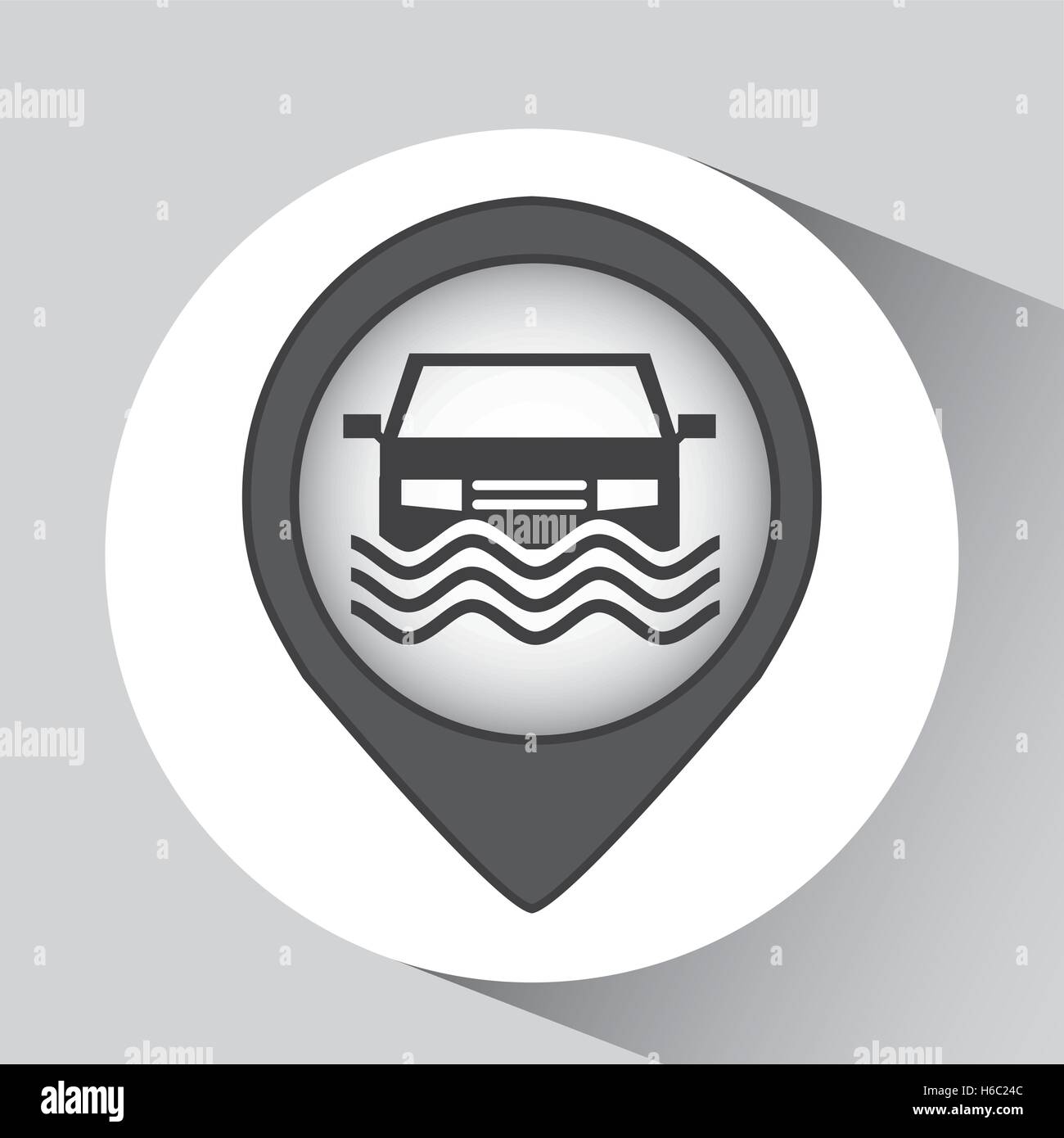 car and water icon Stock Vector Image & Art - Alamy