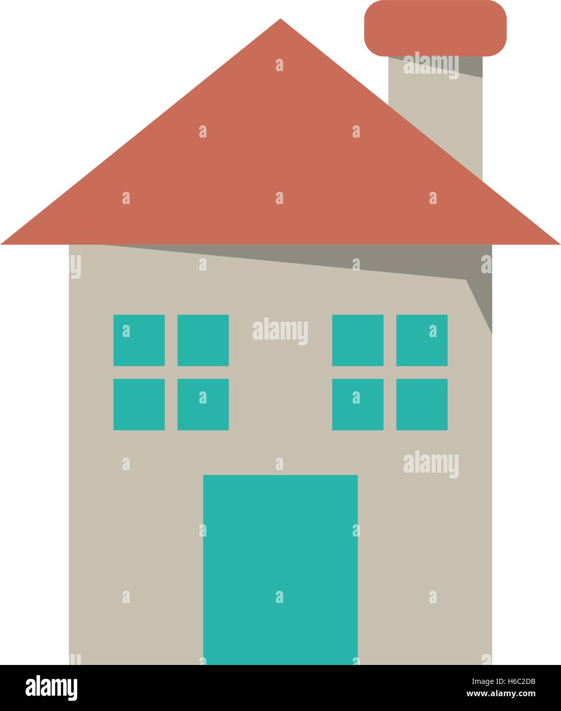 Isolated house and home building design Stock Vector Image & Art - Alamy