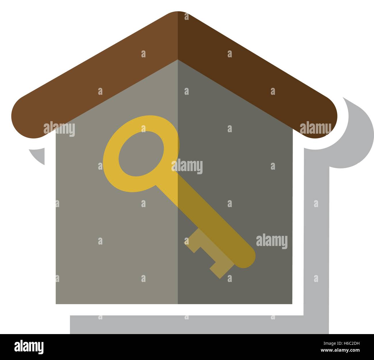 Isolated key inside house design Stock Vector Image & Art - Alamy