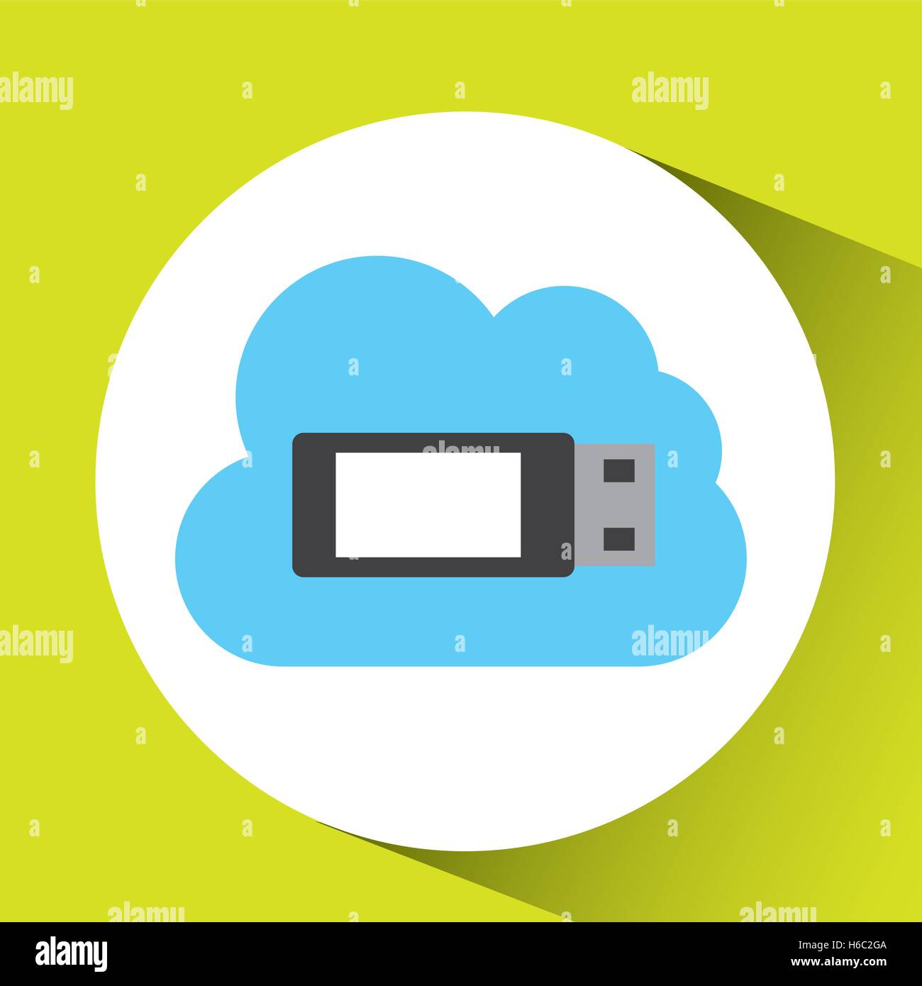 usb cloud technology connection design Stock Vector Image & Art - Alamy