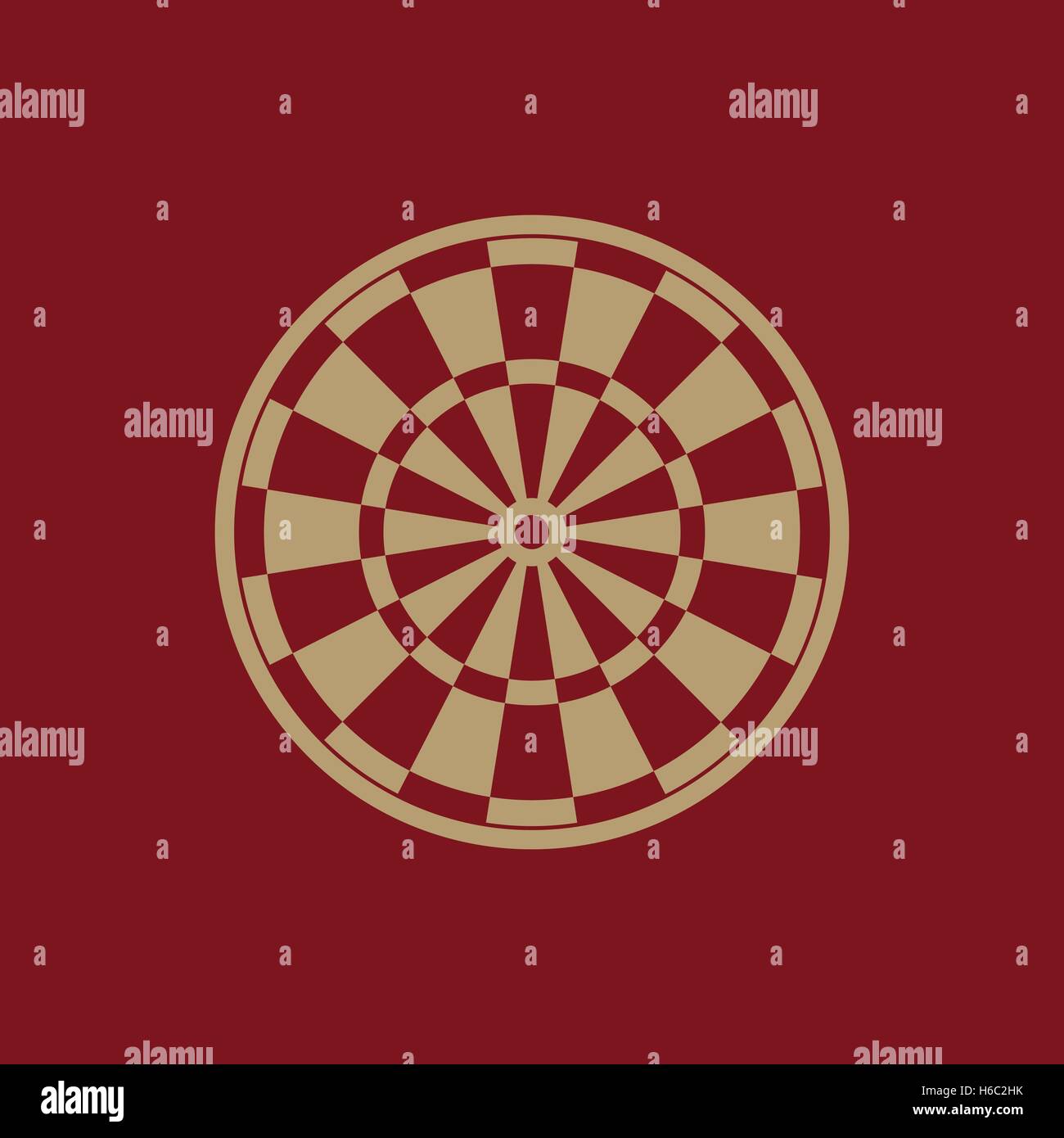 The darts icon. Target and Game symbol. Flat Stock Vector Image & Art ...