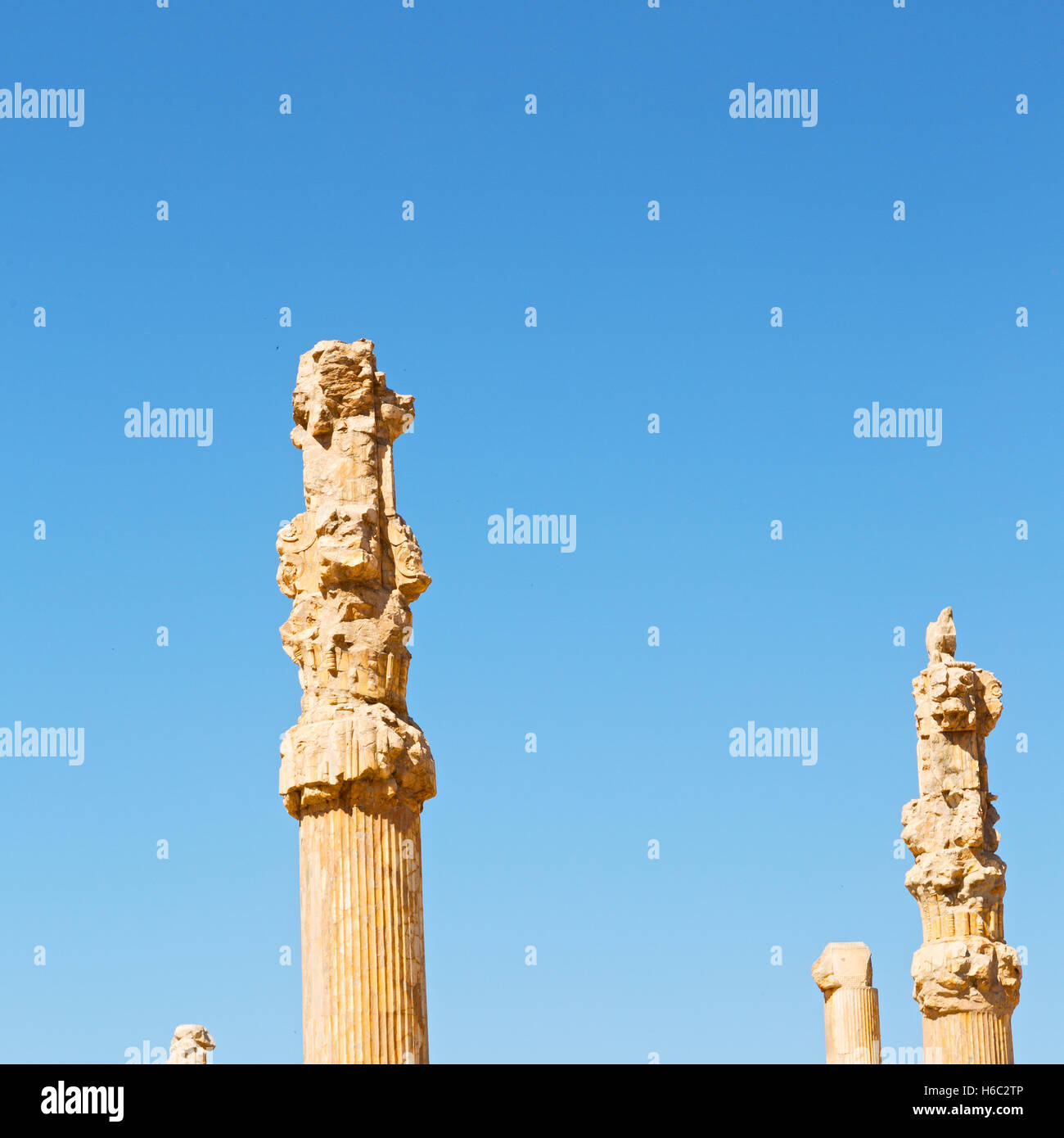 blur in iran persepolis the old ruins historical destination monuments ...