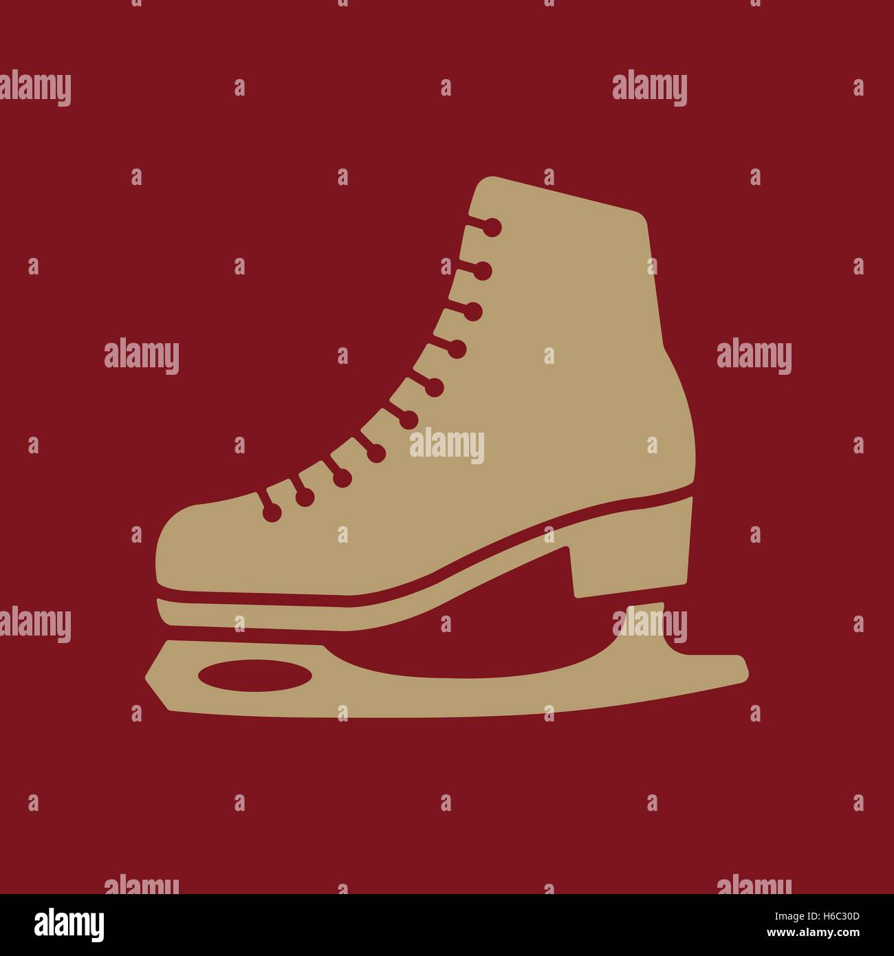 The skates icon. Figure Skates symbol. Flat Stock Vector Image & Art ...