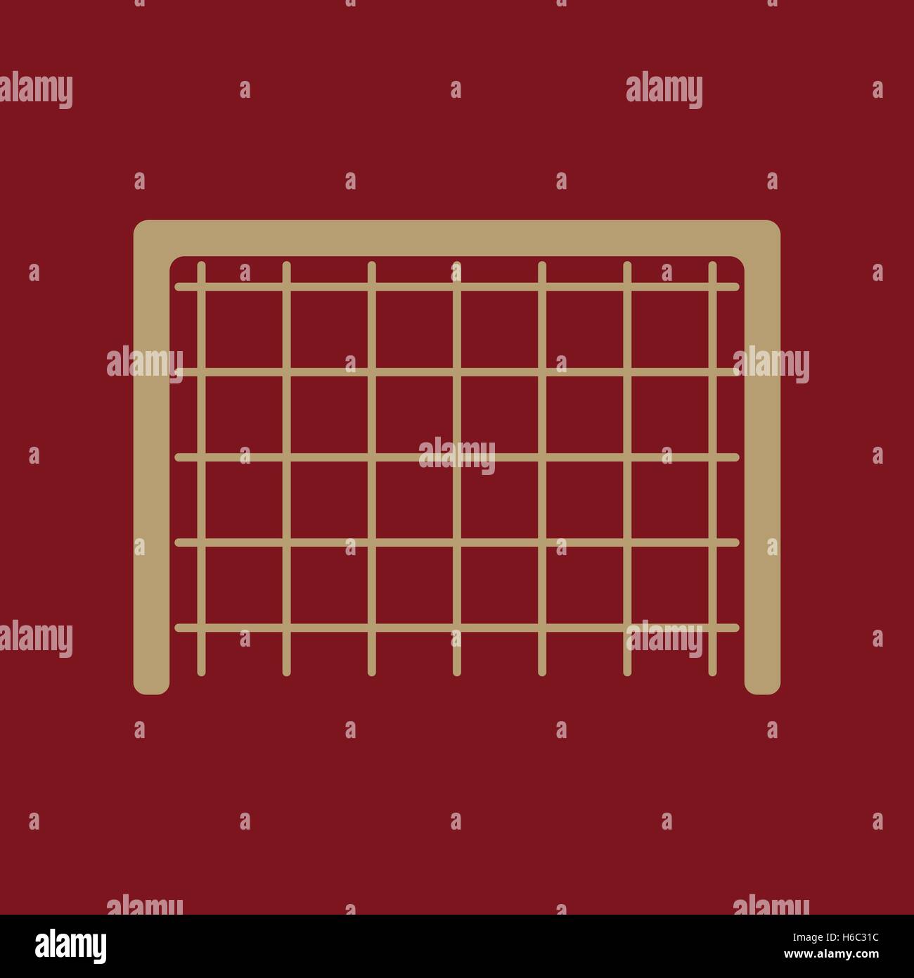 Football gate icon soccer symbol Stock Vector Images - Alamy