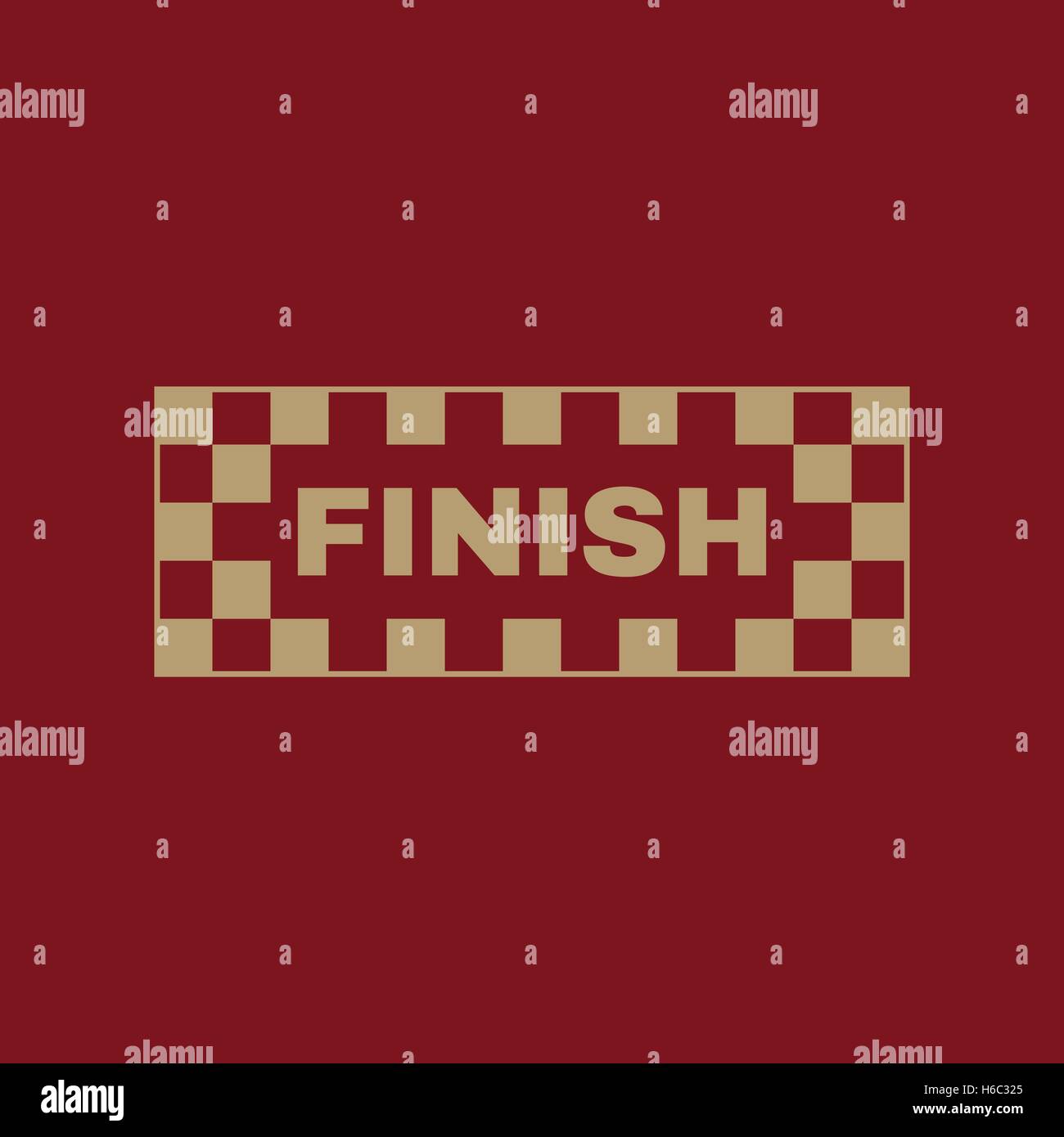 The finish icon. Finish symbol. Flat Stock Vector Image & Art - Alamy