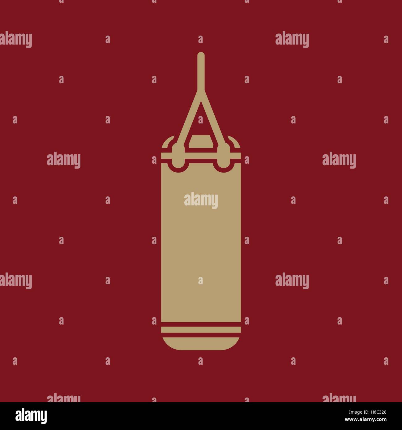 The Punching Bag icon. Boxing symbol. Flat Stock Vector Image & Art - Alamy