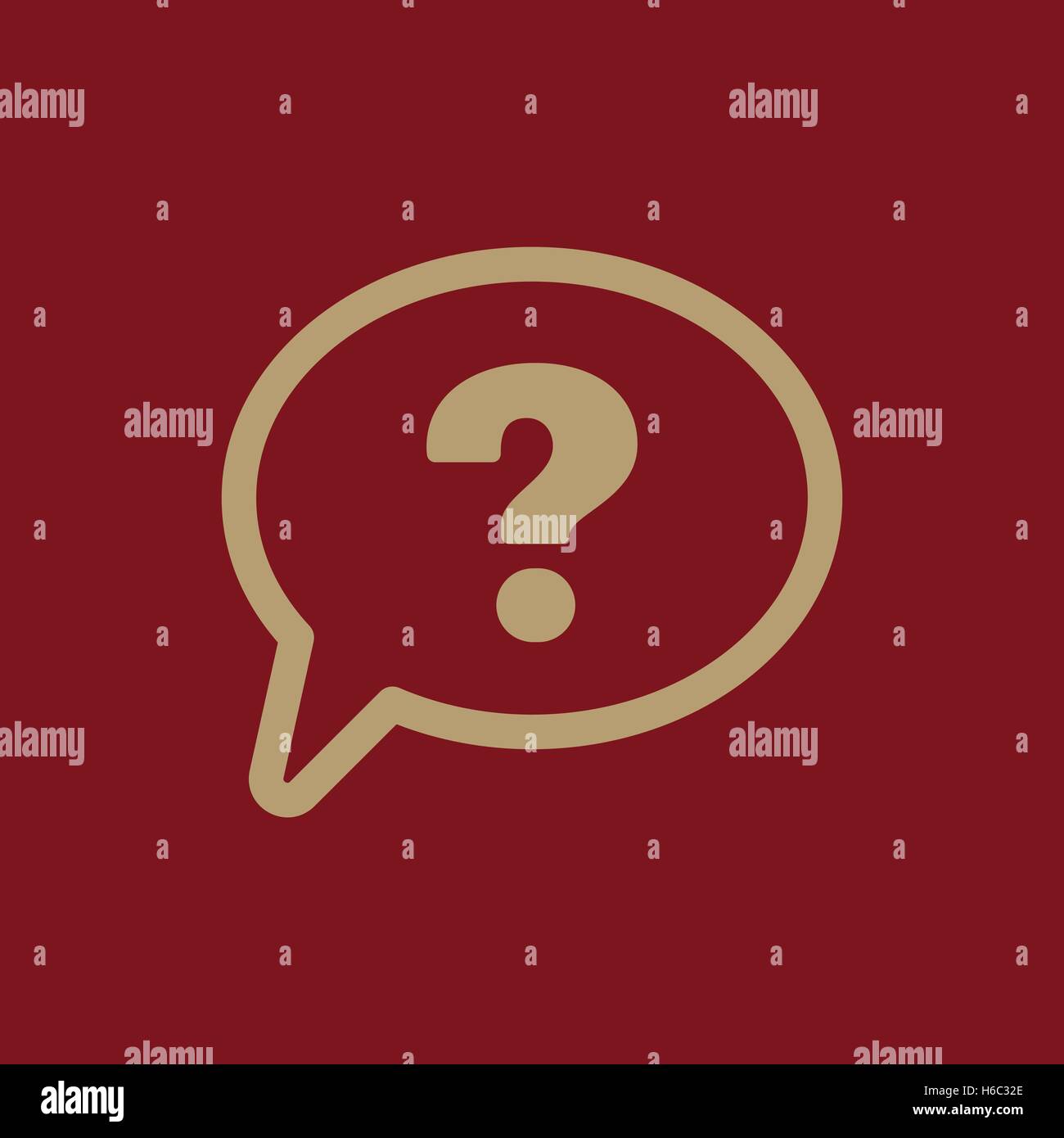 The question mark icon. Help speech bubble Stock Vector Image & Art - Alamy