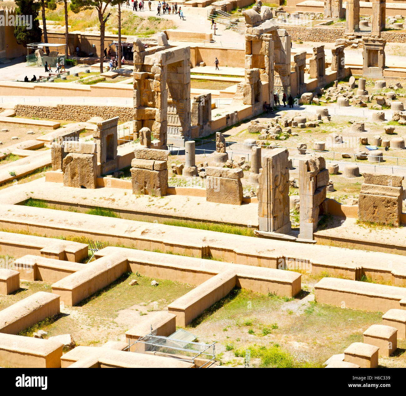 blur in iran persepolis the old ruins historical destination monuments ...