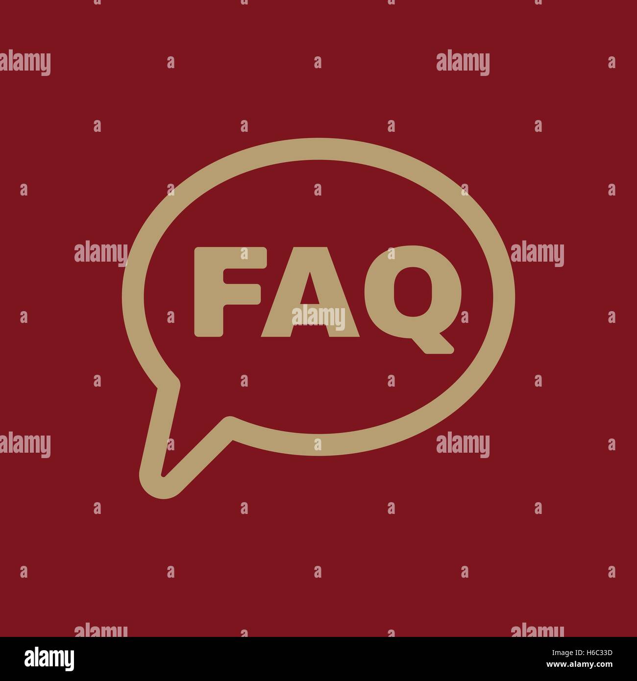 The faq speech bubble icon. Help symbol. Flat Stock Vector Image & Art ...