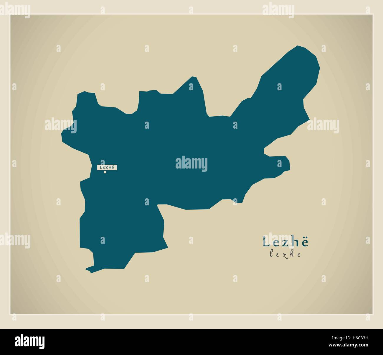 Map of lezhe Stock Vector Images - Alamy