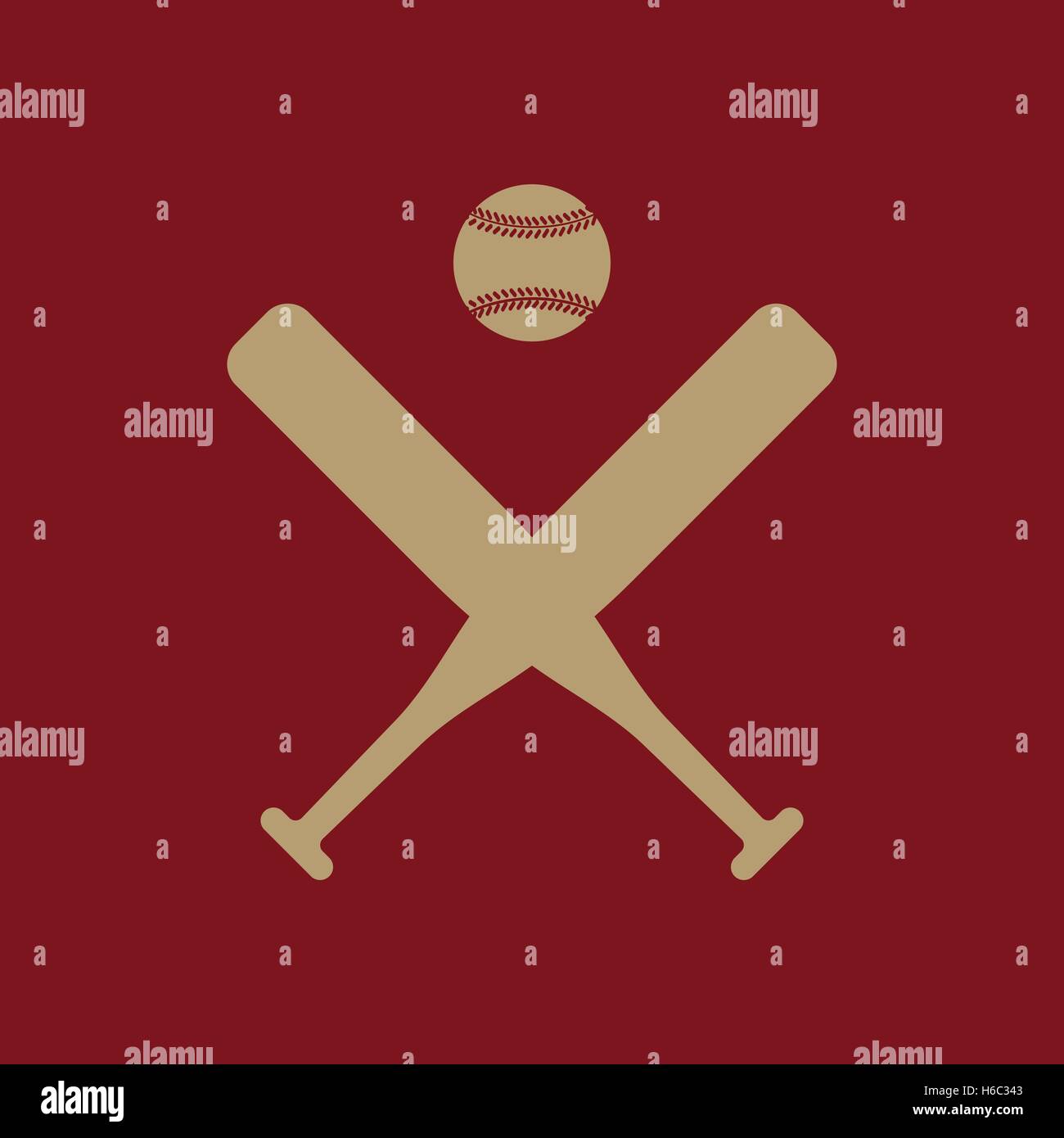The baseball icon. Sport symbol. Flat Stock Vector Image & Art - Alamy