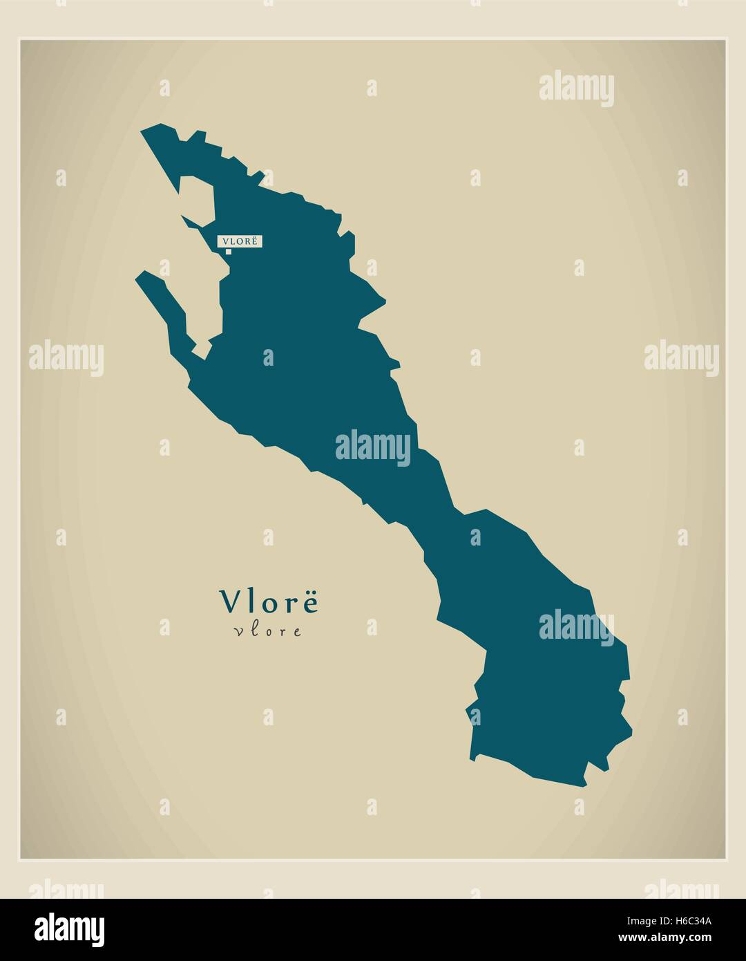 Map of vlore hi-res stock photography and images - Alamy