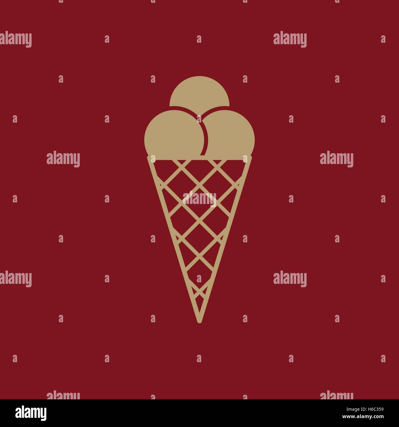 The ice-cream icon. Ice cream symbol. Flat Stock Vector Image & Art - Alamy