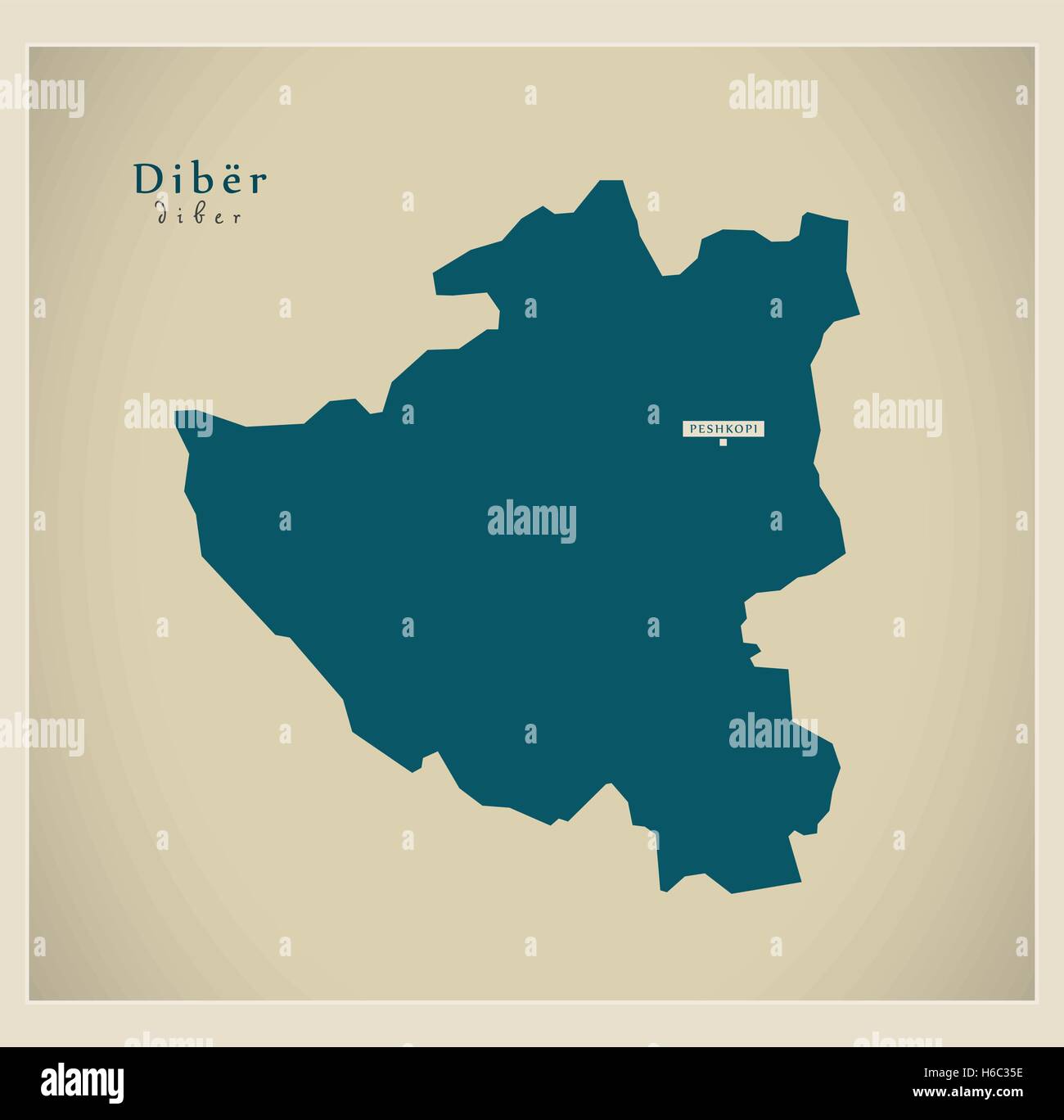 Vector map of diber hi-res stock photography and images - Alamy
