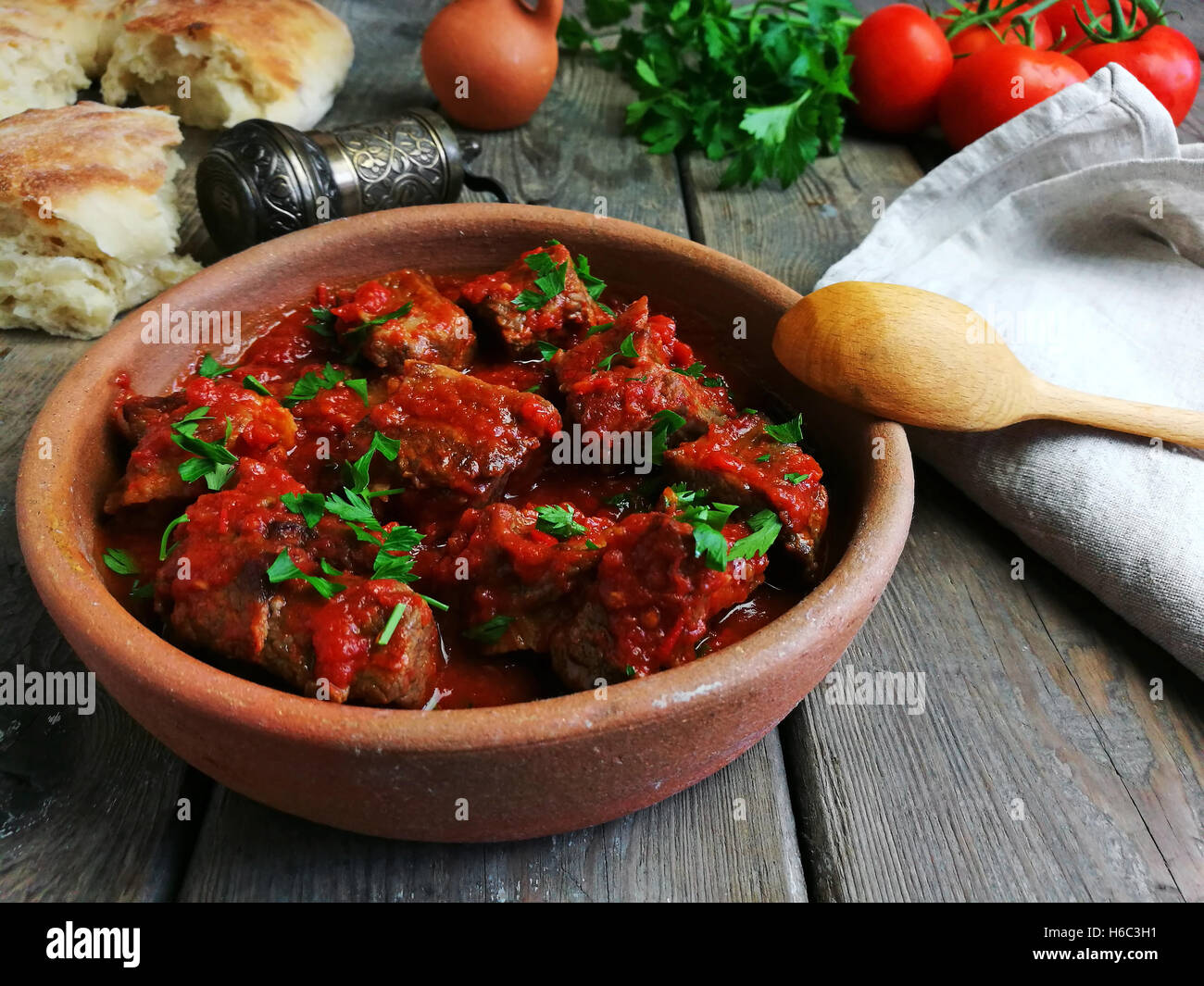 Stew beef pieces stewed hi-res stock photography and images - Alamy