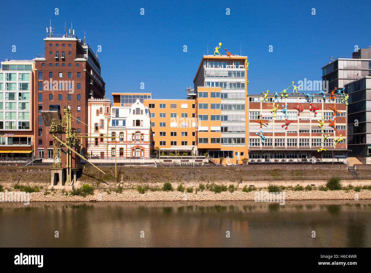 Europe, Germany, Duesseldorf, buildings in the Medienhafen (Media ...