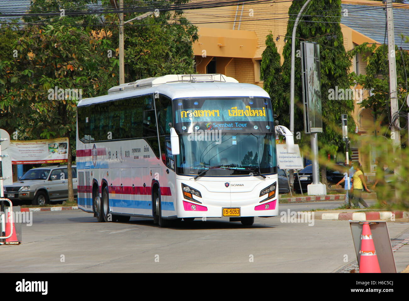Super long Scania 15 meter bus Stock Photo - Alamy