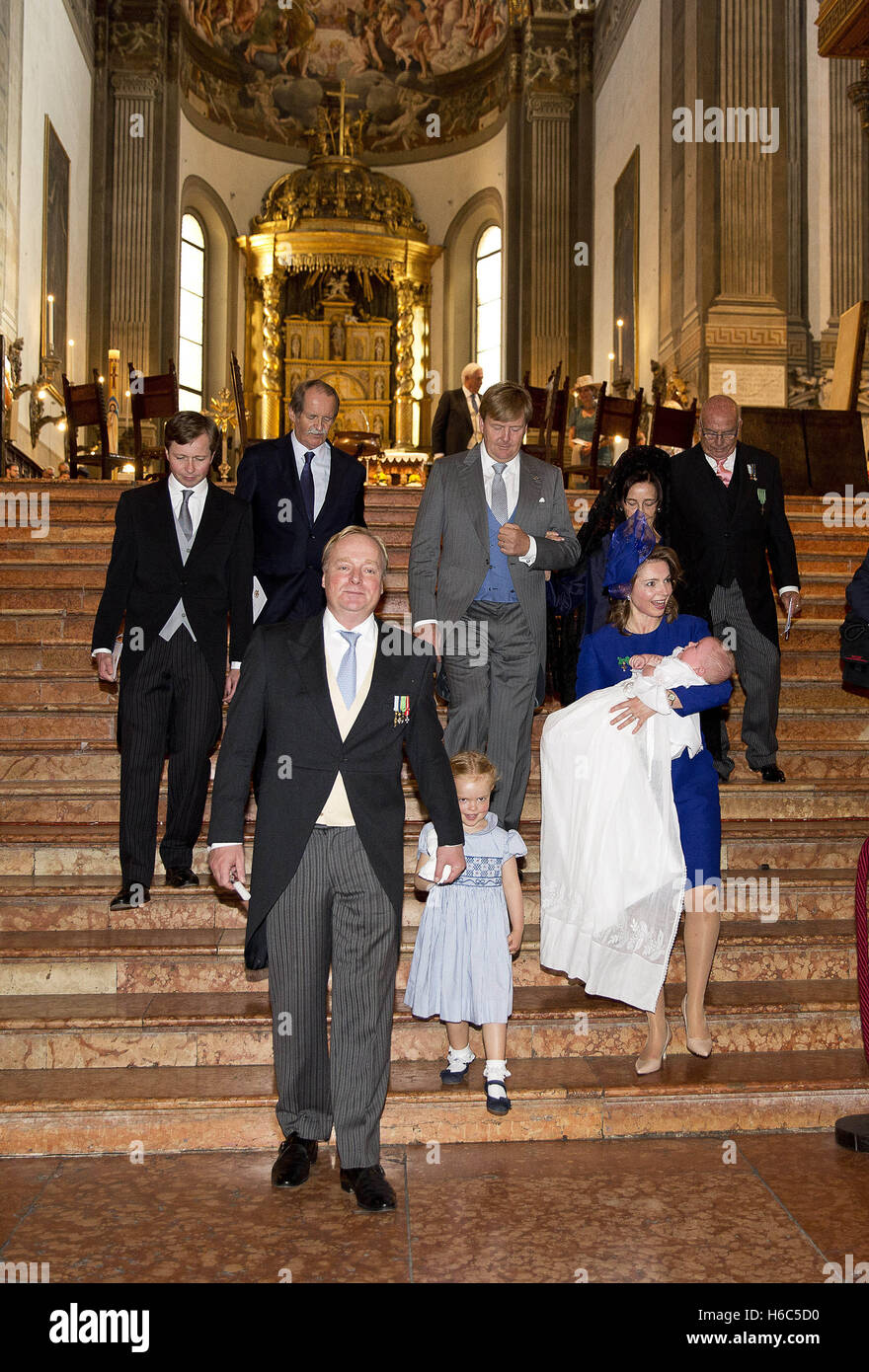 King Willem-Alexander, Don Duarte Pio, Duke of Braganza, Princess Maria ...