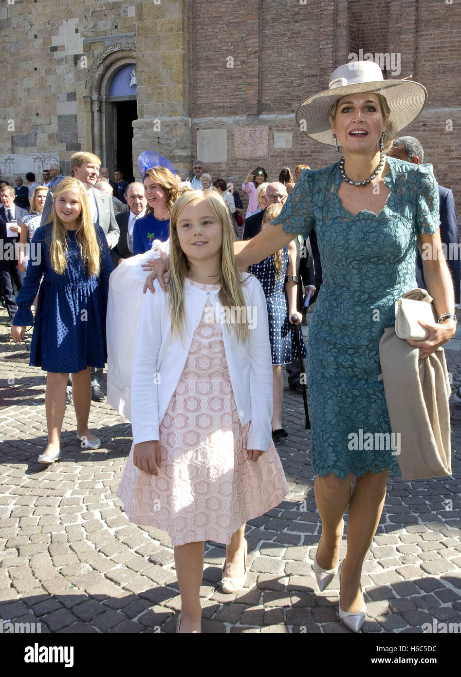 Queen Maxima with Princess Amalia and Princess Ariane at the ...