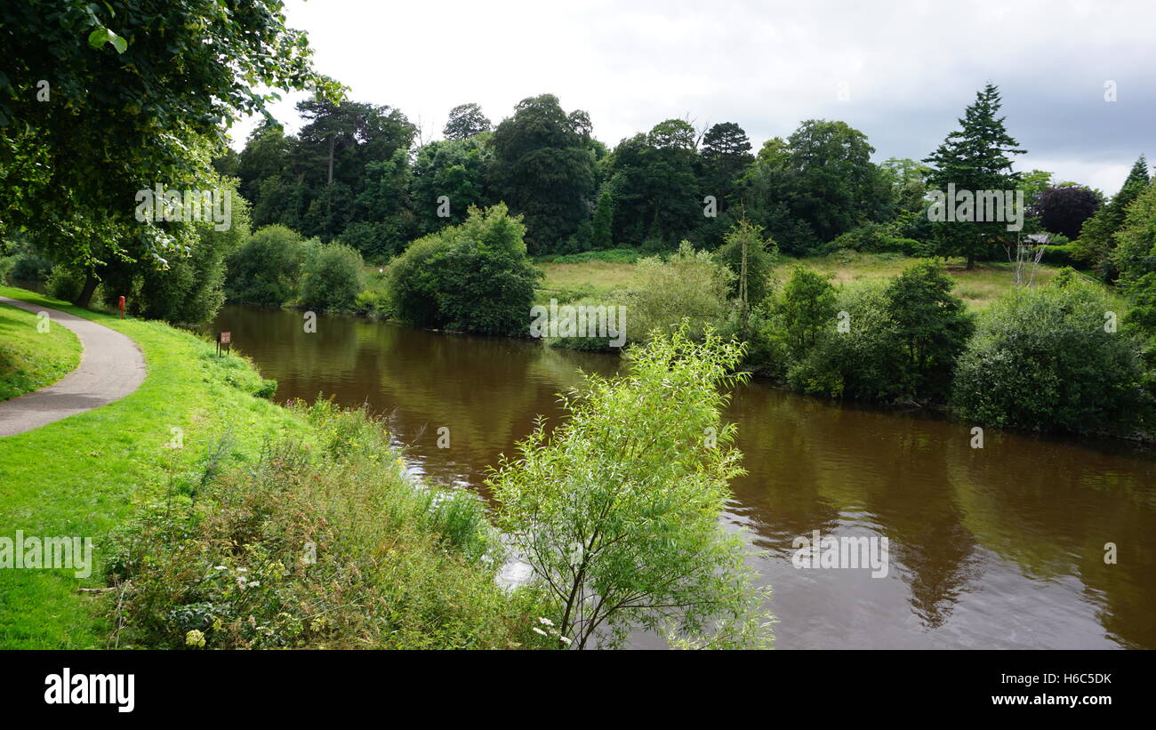 Along the river Stock Photo - Alamy