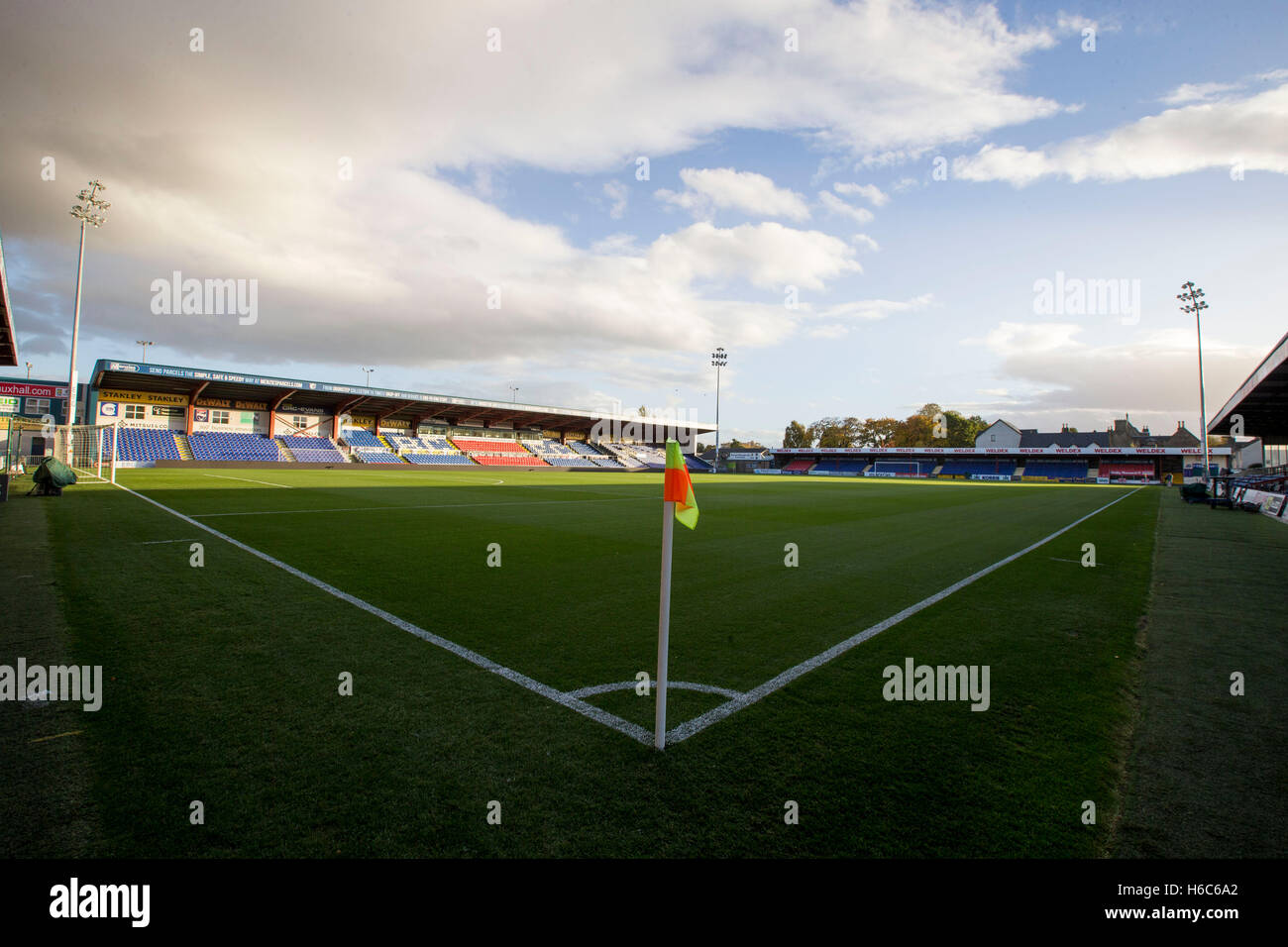 General view of the Global Energy Stadium before the Ladbrokes Scottish ...