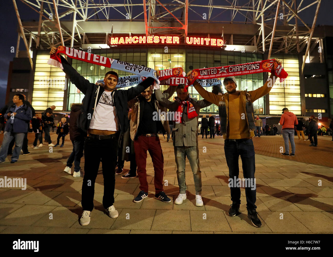 Fans outside the ground before the EFL Cup, round of 16 match at Old ...