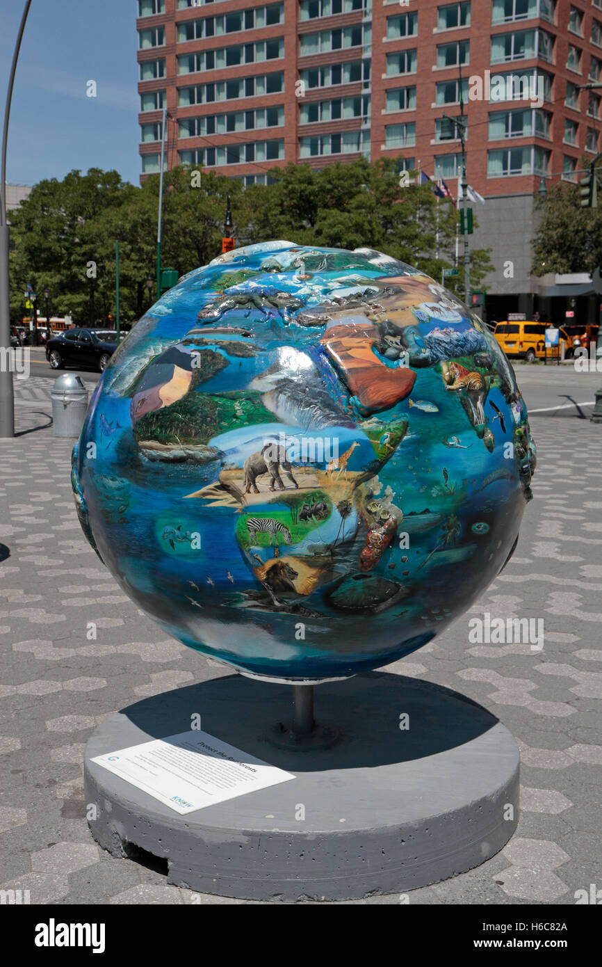 "Souvenir" by Constance Mallinson, one of the “Cool Globes” exhibit in ...