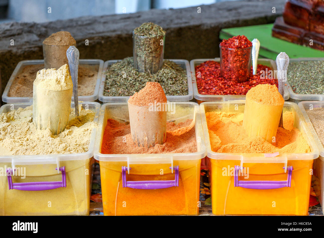 Spices and at the Spice Market Stock Photo - Alamy