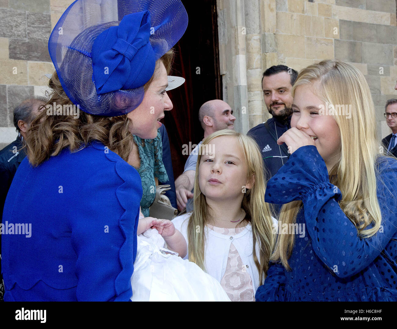 Princess Amalia, Princess Annemarie and Princess Ariane attending the ...