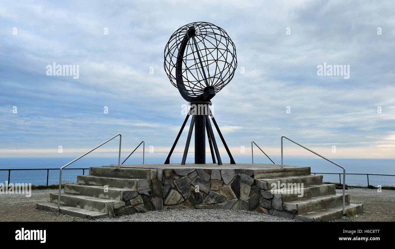 Nordkapp, Norway - Globe monument at Nordkapp, the northernmost point ...