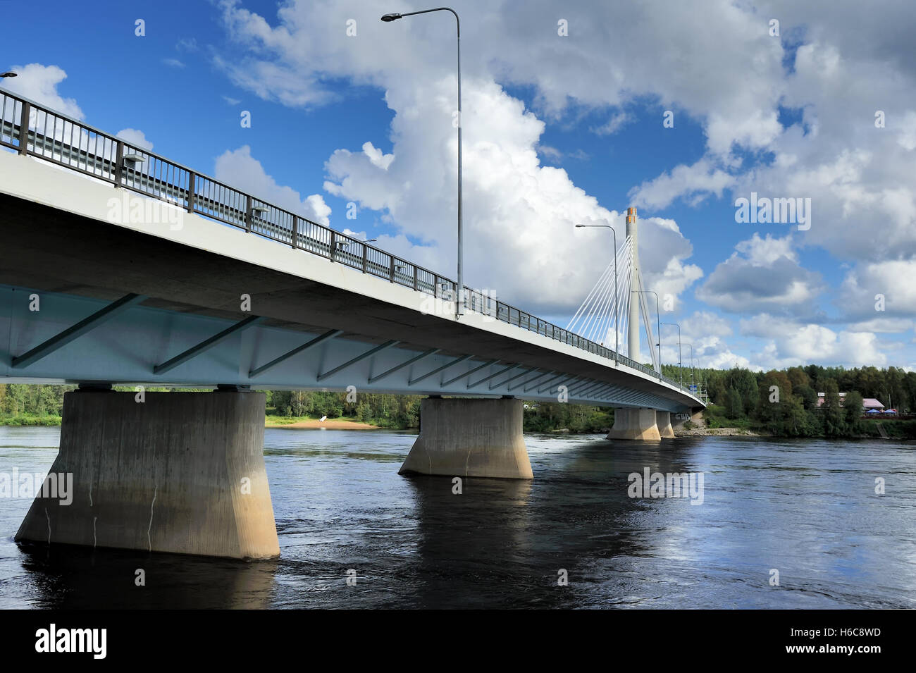 Rovaniemi, Finland - The Jatkankynttila bridge (Lumberjack Candle ...