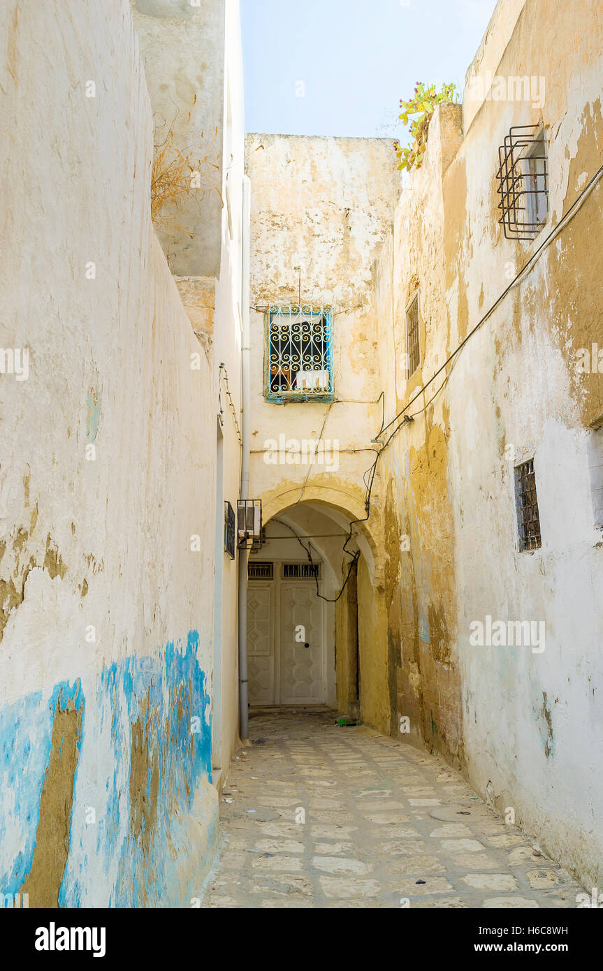 The old Medina of Sousse is full of narrow streets, old houses and ...