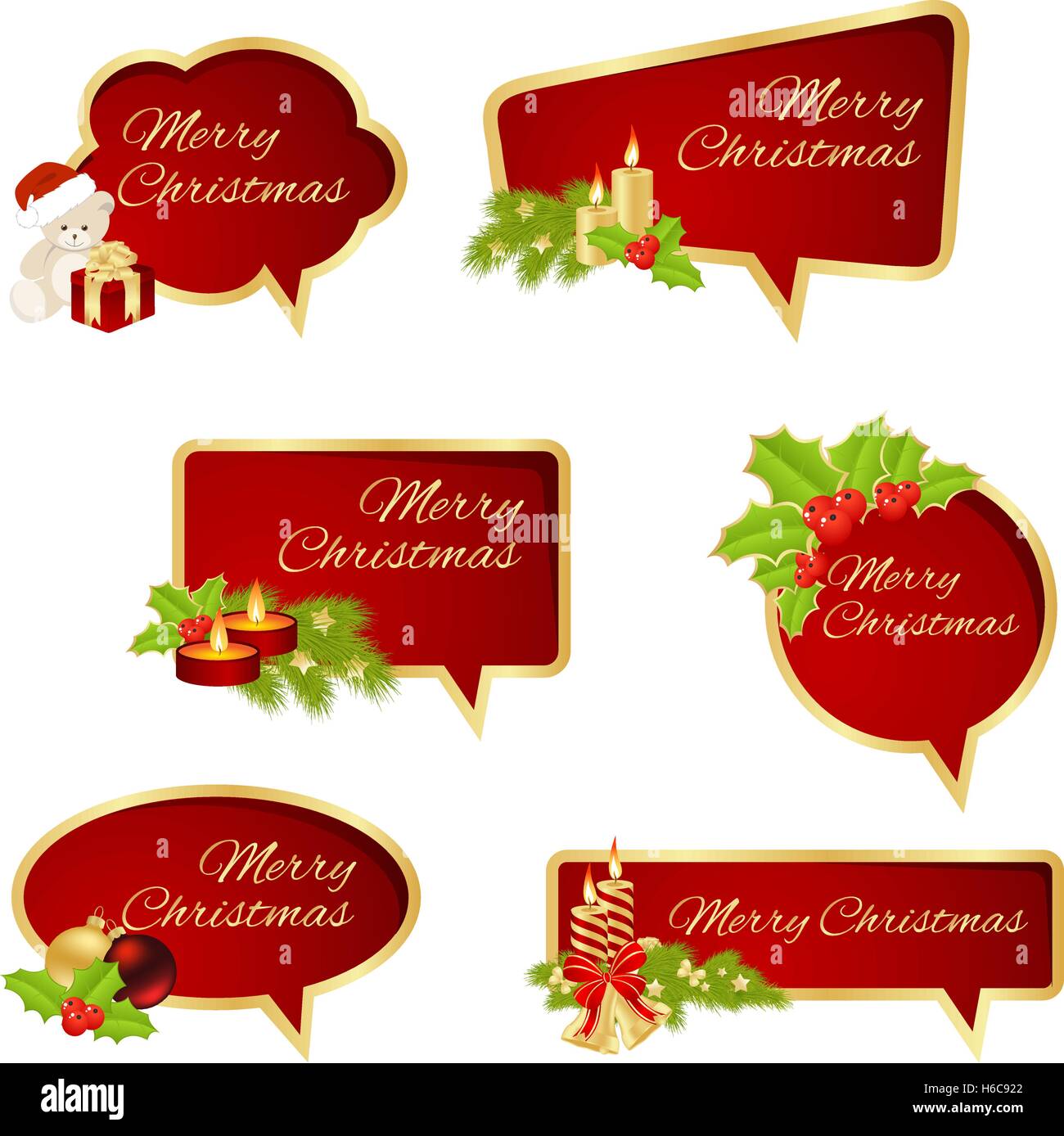 Xmas speech Cut Out Stock Images & Pictures - Alamy