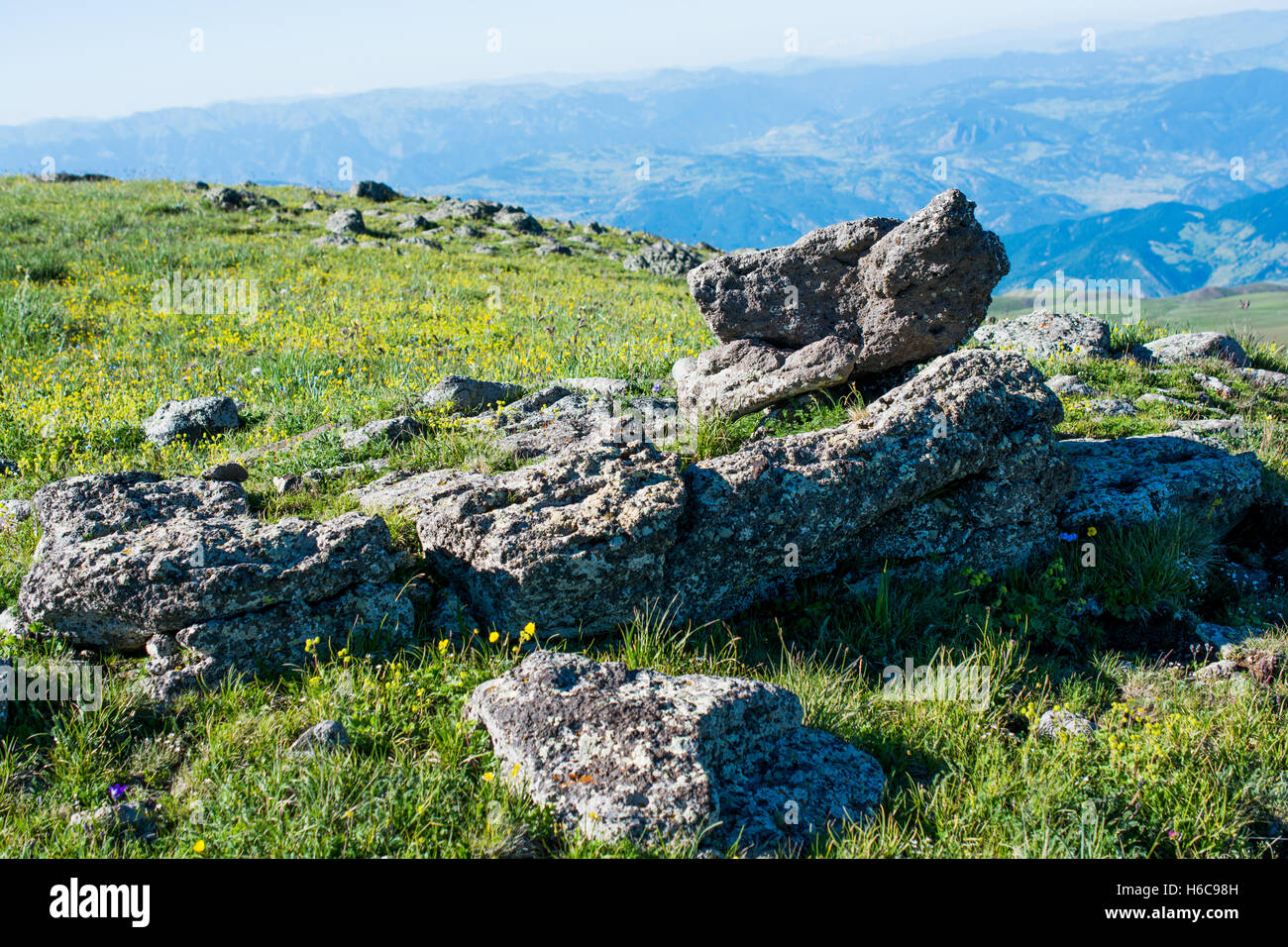 View of mountains in the highlands of Artvin in Turkey Stock Photo - Alamy