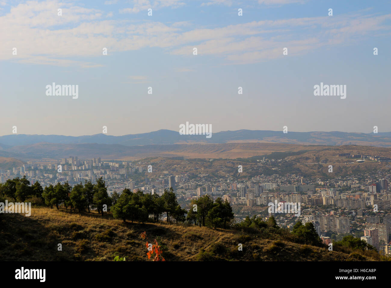 Beautiful panoramic view of Tbilisi in Georgia Stock Photo - Alamy