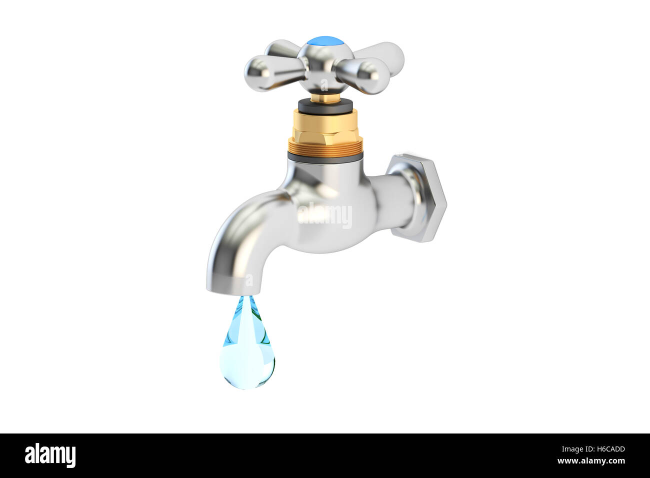 Save water concept, 3D rendering isolated on white background Stock ...