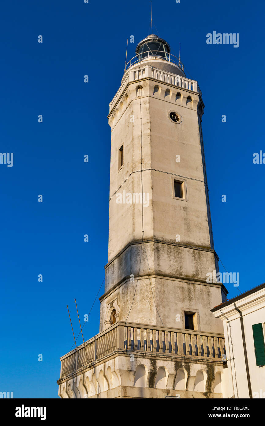 Ancient eighteenth century lighthouse in Rimini, Italy Stock Photo - Alamy