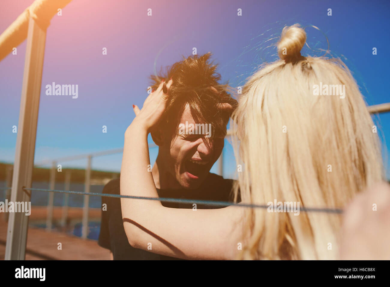 man and woman having fun Stock Photo - Alamy