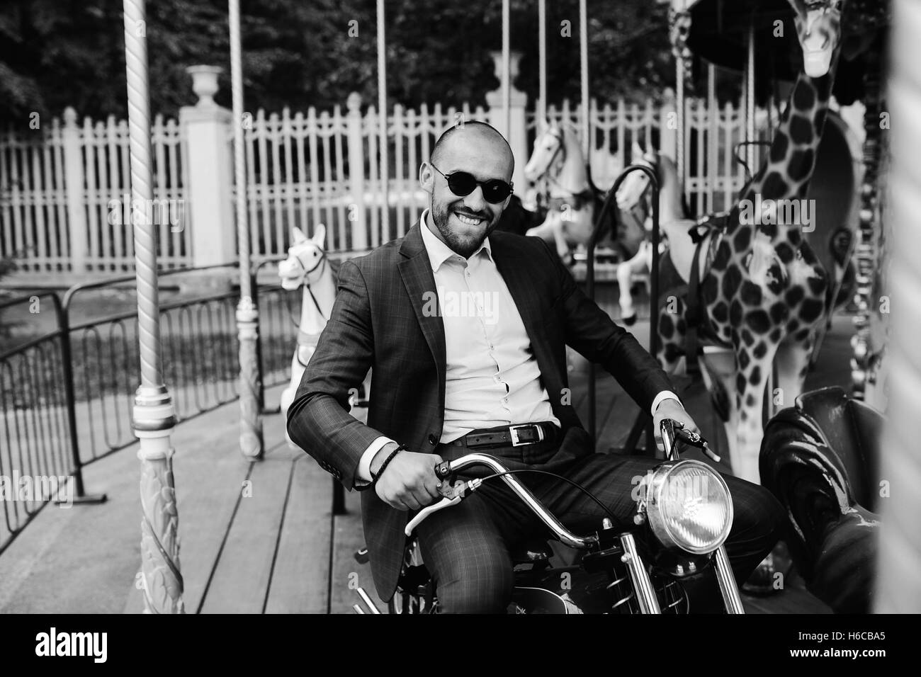 Motorcycle carousel hi-res stock photography and images - Alamy