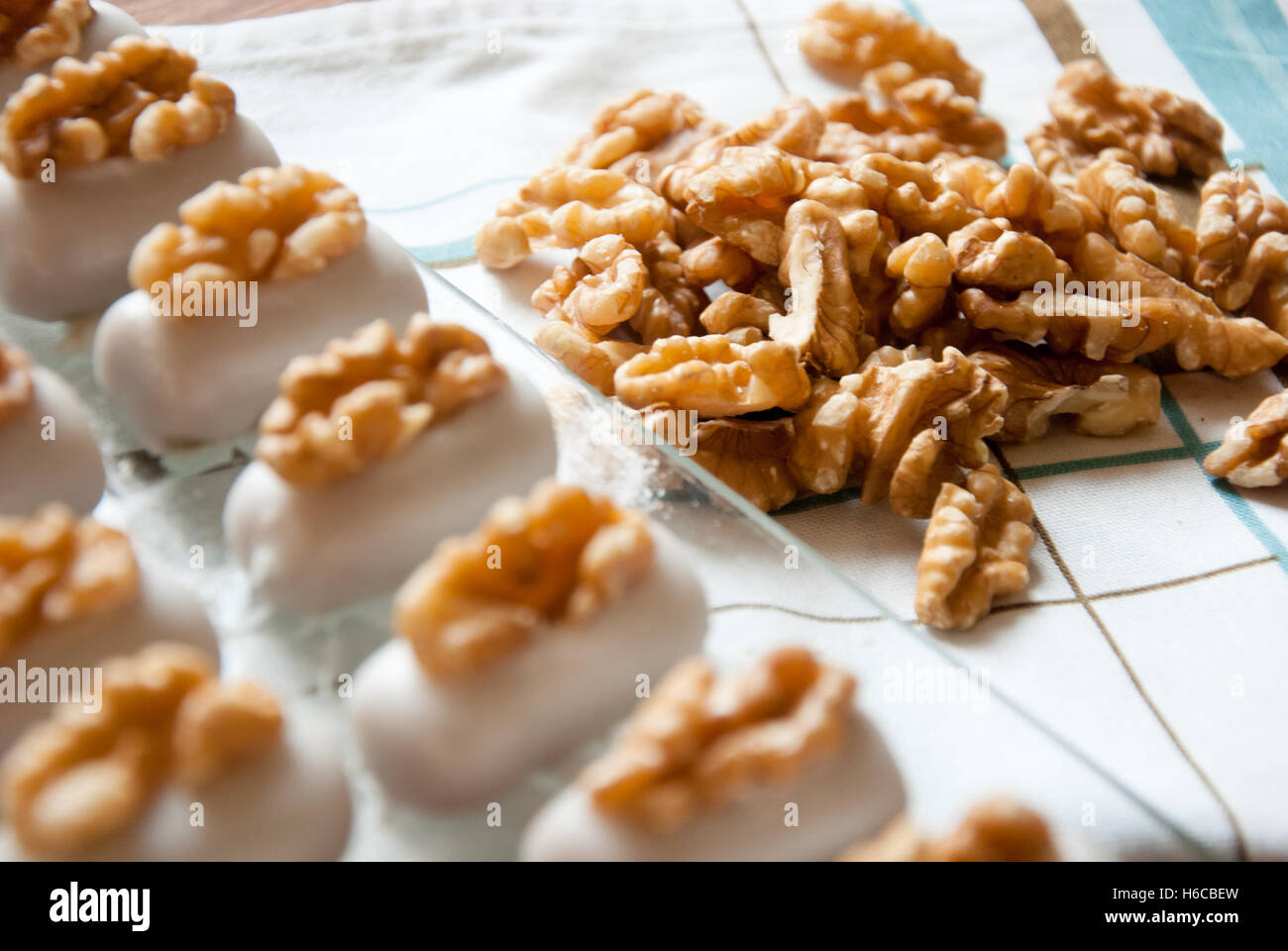 Handmade hazelnuts sweets Stock Photo - Alamy